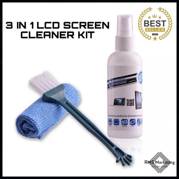 3 in1 Laptop Screen and LCD Cleaning Portable Screen Electronic Cleaner ...