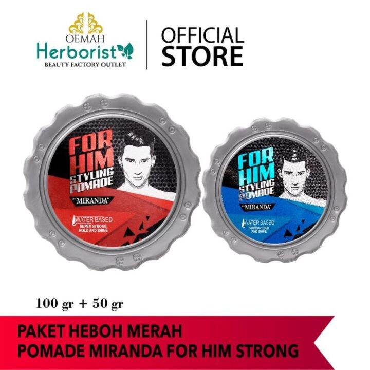 Miranda For Him Styling Pomade Strong Hold | Super Strong Hold 50 gr ...