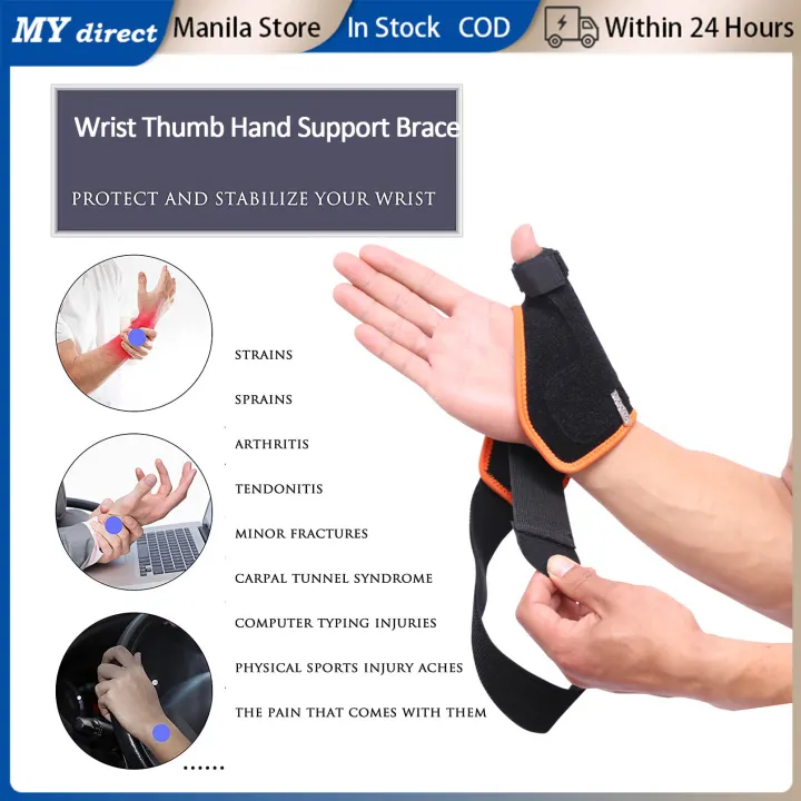 Wrist Thumb Support Brace Hand Splint Carpal Tunnel Or Tendonitis Pain ...