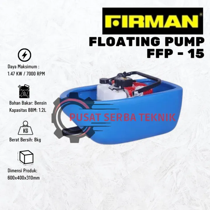 Pompa Air Apung Irigasi FIRMAN FFP15 Floating Pump FFP 15 Y | Lazada ...
