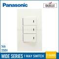 Panasonic Wide Series 1 Way Switch - 1, 2, 3 Gang or Device Only ...