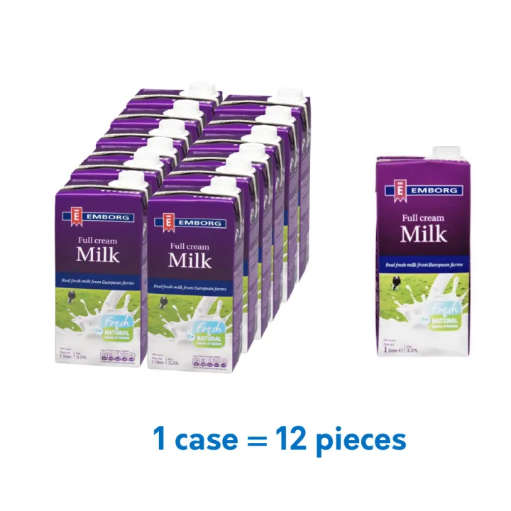Emborg Full Cream Milk Case (12 x 1L cartons) | Lazada PH