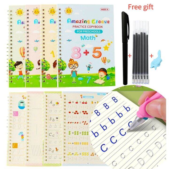 Copy Book Magic Practice Children's Book Reusable Free Wipe Children's ...