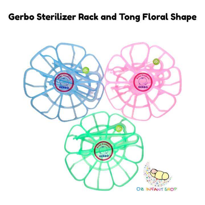 Gerbo Sterilizer Rack and Tong Floral Shape l Newborn Baby | Lazada PH