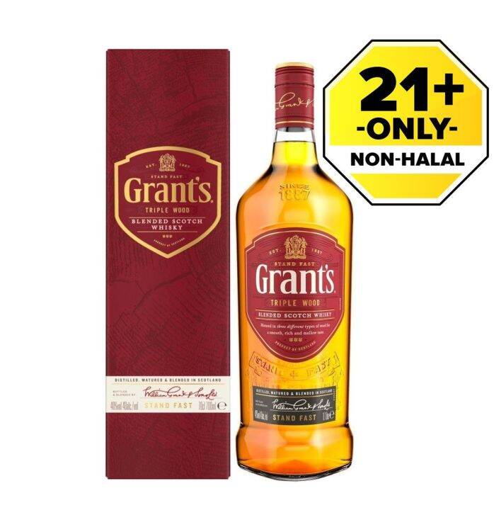 Grants Triple Wood Blended Scotch Whisky 700ML | Lazada
