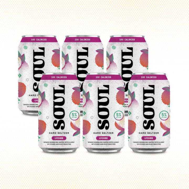 Soul Hard Seltzer - 6 PACK LYCHEE | Lazada PH