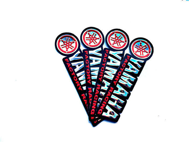 Yamaha Racing (Red) สติ๊กเกอร์ Sticker 3D Logo (ขนาด 3. x 12.9 cm ...
