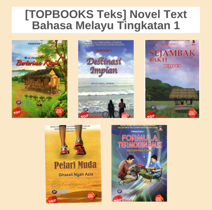 [TOPBOOKS Teks] Novel Teks Bahasa Melayu Tingkatan 1 | Lazada