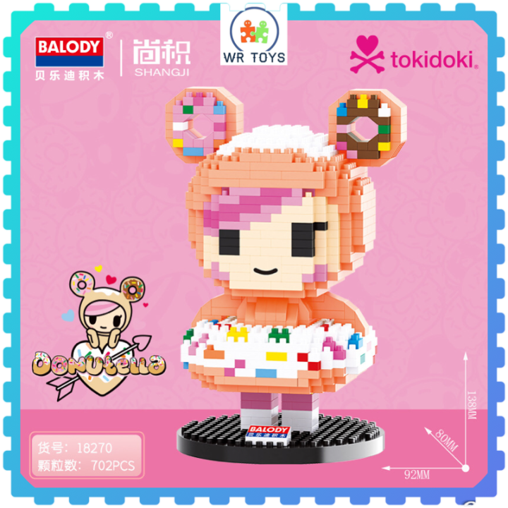 Donut Girl & Donut Dog Balody 18270-18271 Tokidoki Donutella and ...