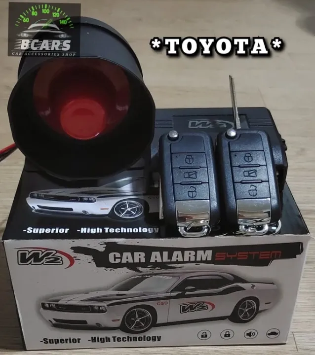 W2 TOYOTA CAR ALARM SYSTEM - FLIP KEY | Lazada PH