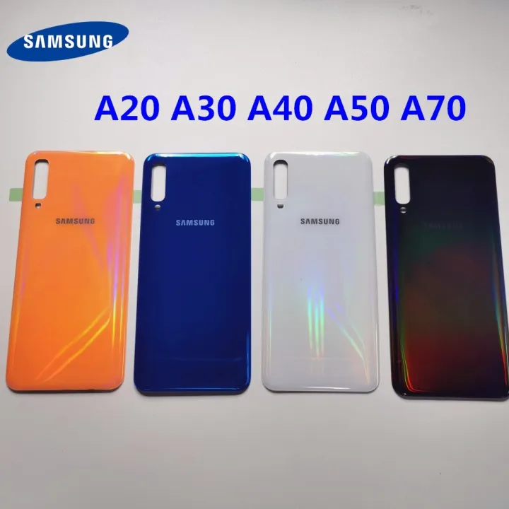 SAMSUNG Galaxy A20 A30 A50 Back Battery Cover Rear Door Housing Glass ...