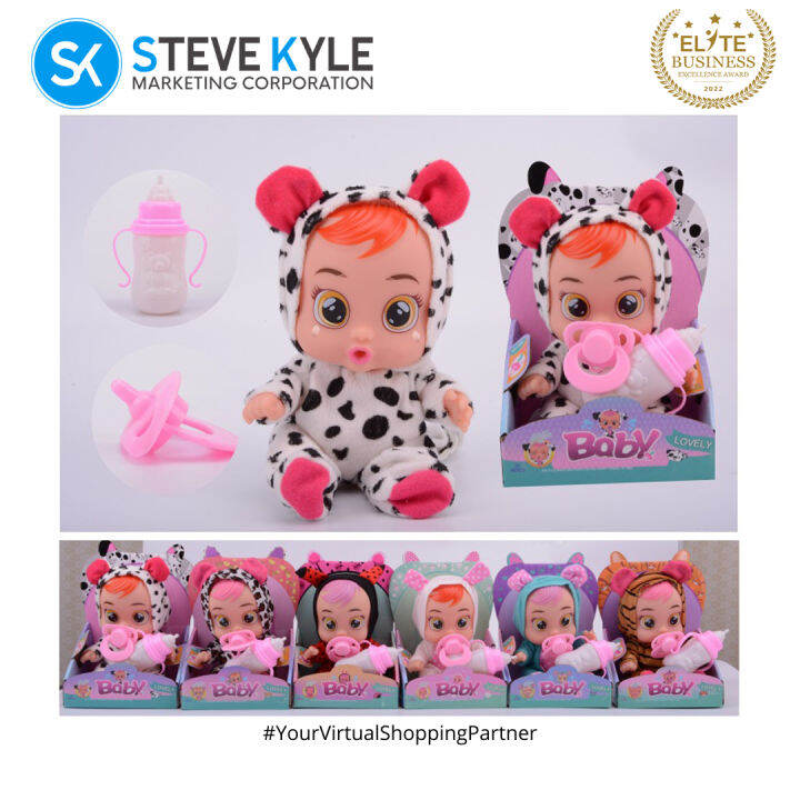 Interactive Crying Baby Doll With Pacifier Bottle Music with Magic ...