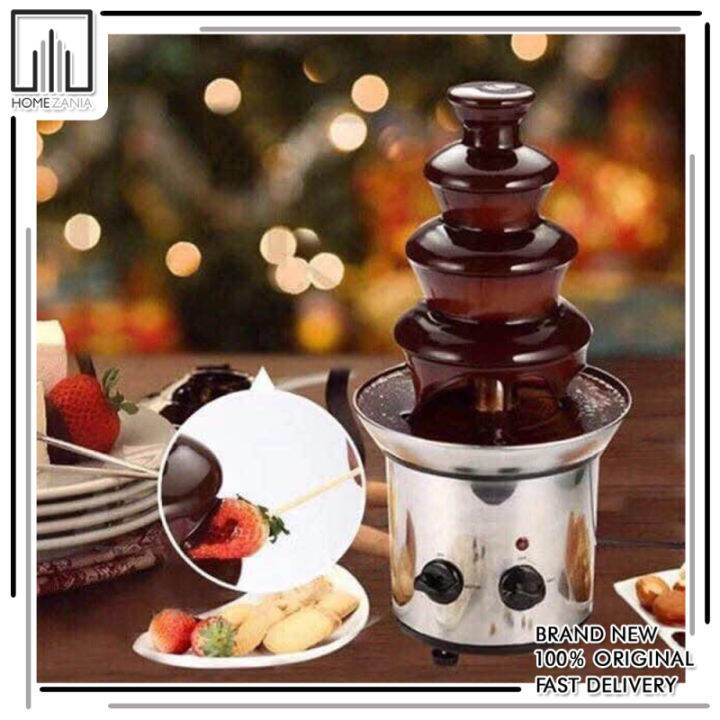 Mini Chocolate Fondue Fountain Three Layers Creative Design Chocolate ...