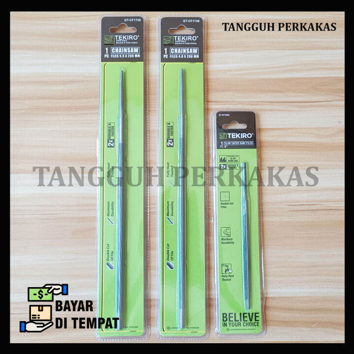 TEKIRO Kikir Bulat Kikir Segitiga Kikir Chainsaw Kikir Gergaji | Lazada ...