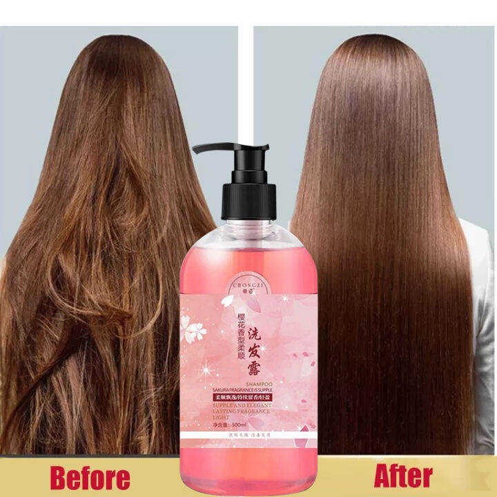 【100%EFFECTIVE】Sakura moisturizing shampoo Deeply nourishes to prevent hair loss Oil Control ...