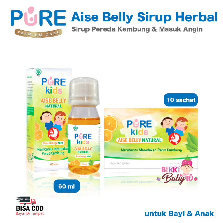 Pure Kids Aise Belly Obat Pereda Kembung Bayi & Anak Sachet & Bottle ...