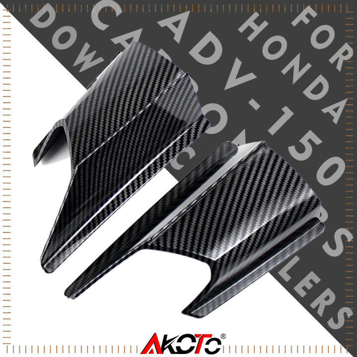 AKOTO Downforce Spoilers Motorcycle ABS Side Winglet Wind Cover Fin Spoiler Windscreen Center ...