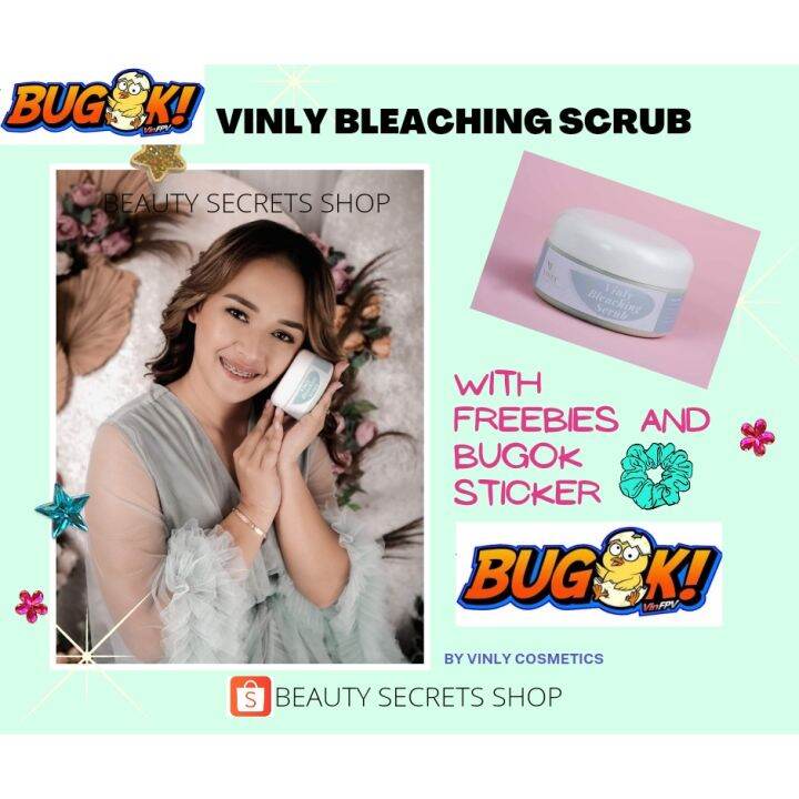 BUGOK STICKER W/ FREEBIES VINLY BLEACHING SCRUB ONHAND VINLY COSMETICS ...