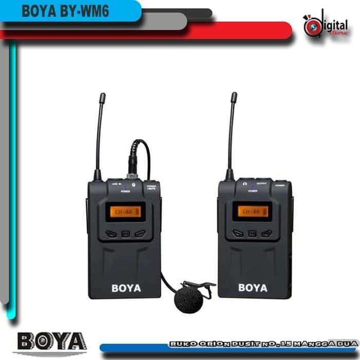 Boya BY-WM6 Wireless Microphone | Lazada Indonesia