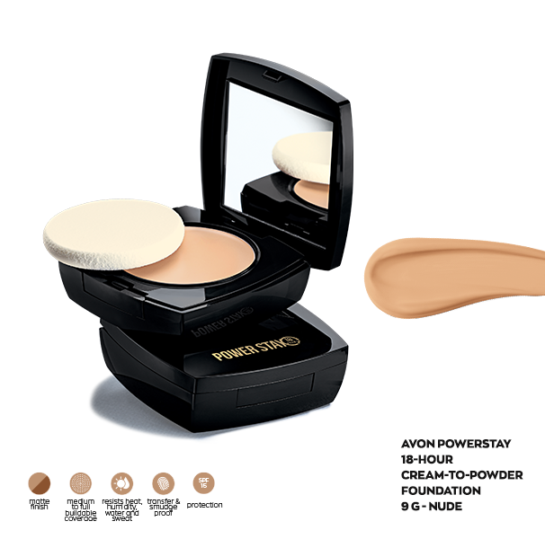 Avon Make Up ~ Avon Power Stay 18 Hour Cream to Powder Foundation SPF 1 ...