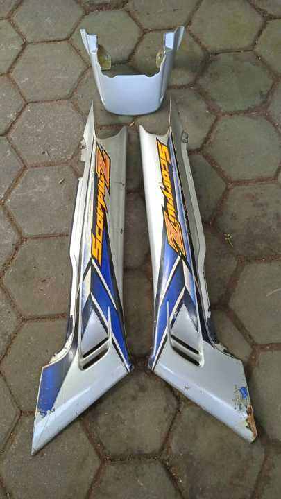 Cover Body Bodi Satu Set Yamaha Scorpio Z Original second | Lazada ...