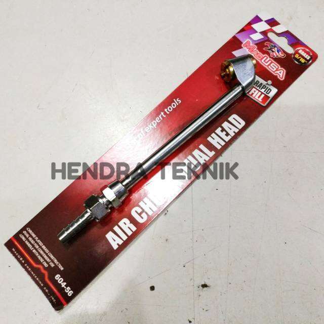 ISIAN ANGIN BAN LURUS AIR TIRE CHUCK PEN KEPALA KUNINGAN ALAT PENGISIAN ...