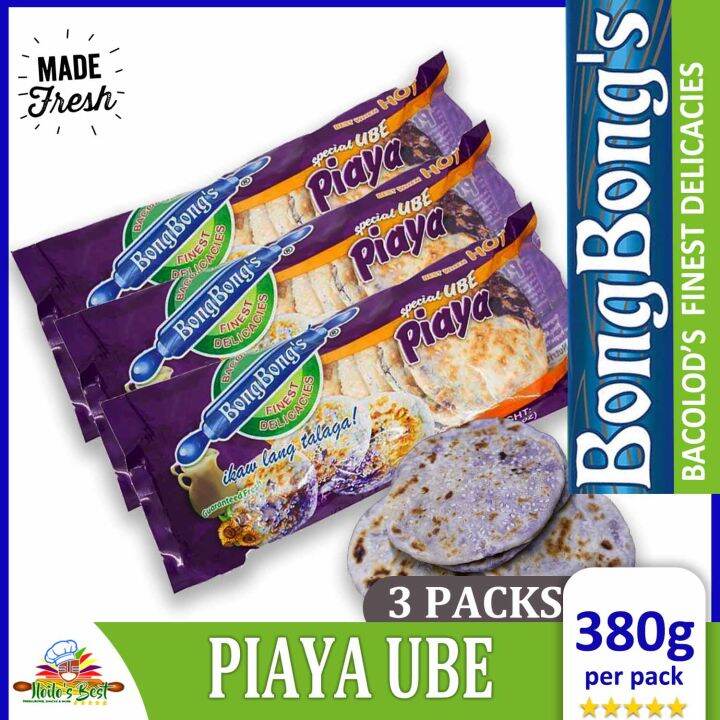 Ube Piaya 3 Packs | Bongbong's All Time Pasalubong Favorites | Best ...