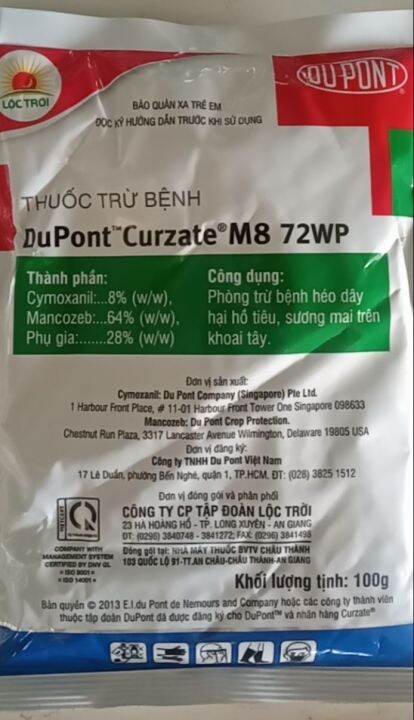 Thuốc trừ bệnh cây trồng DuPont Curzate M8 72WP (100gr) | Lazada.vn