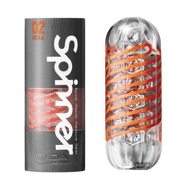Tenga - 02 Hexa Spinner Masturbator Soft Stroker (Clear) - Masturbator Soft Stroker (Non ...