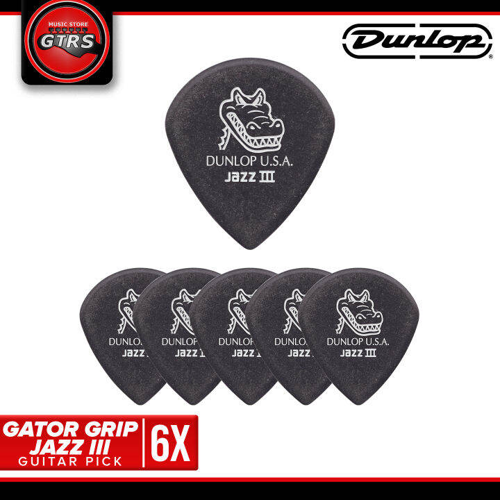 Dunlop Gator Grip Jazz III Guitar Pick Pack of 6 | Lazada PH