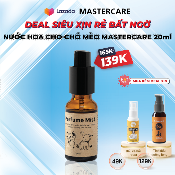 Nước hoa cho chó mèo MasterCare cao cấp lưu hương thơm cực lâu và khử ...