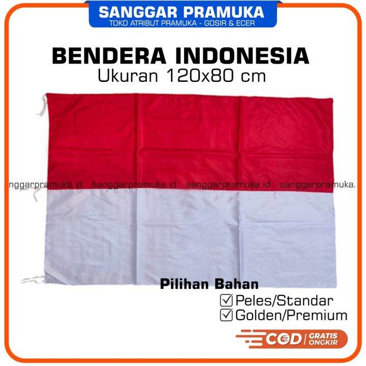 Bendera Merah Putih Ukuran 120x80 - Bendera Lapangan | Lazada Indonesia