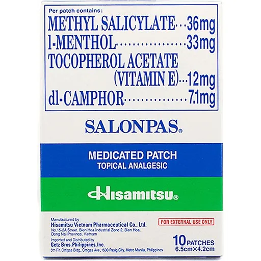 LnJ - Salonpas® Medicated Patch (10patch) | Lazada PH