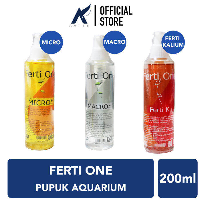 FERTI ONE Pupuk Cair Aquarium-Akuarium-Aquascape Micro-Mikro-Macro ...