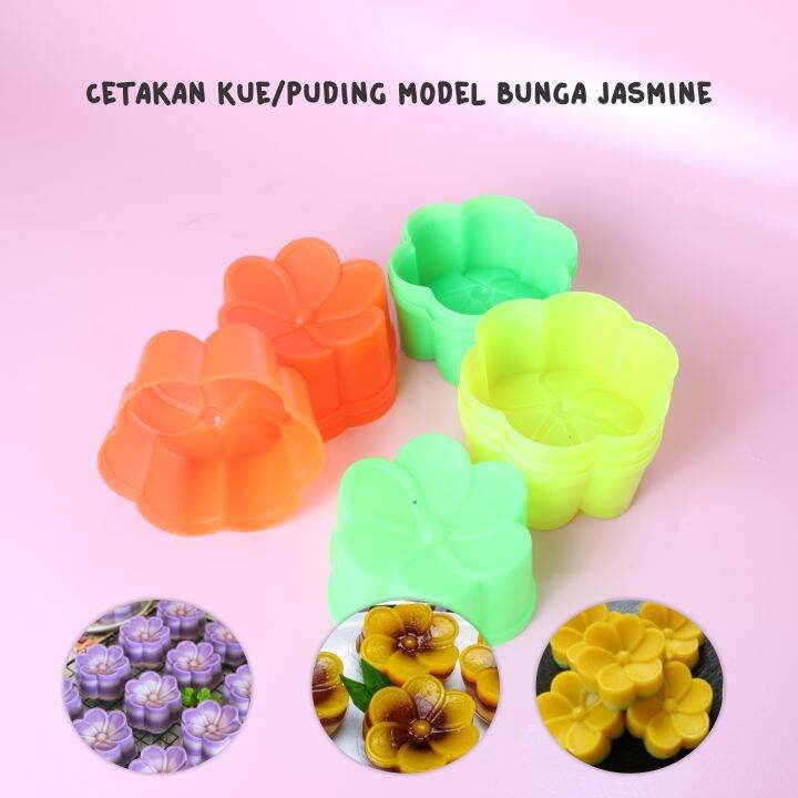 Cetakan Model Bunga Jasmine Per 3 Lusin / 36 Pcs Untuk Kue Puding Agar ...