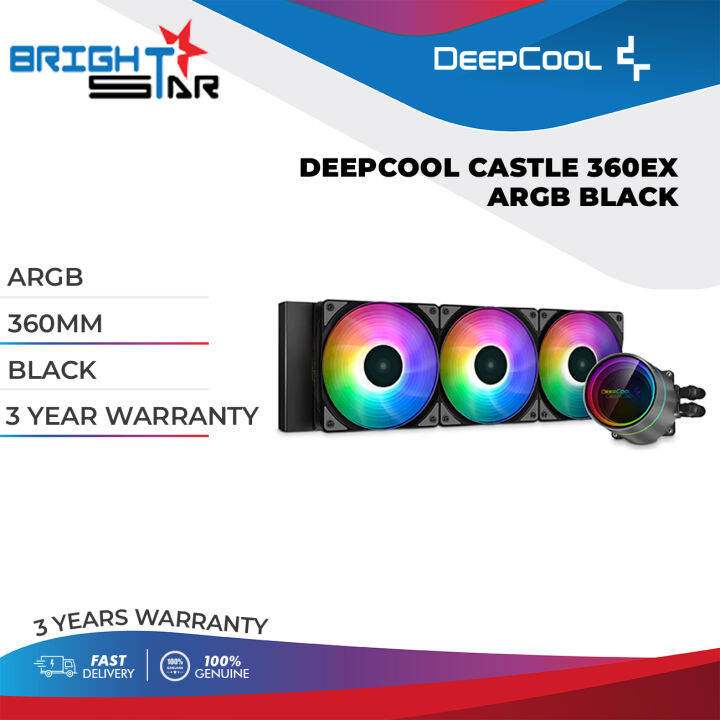 DEEPCOOL CASTLE 360EX ARGB 360MM Liquid Cooler | Lazada