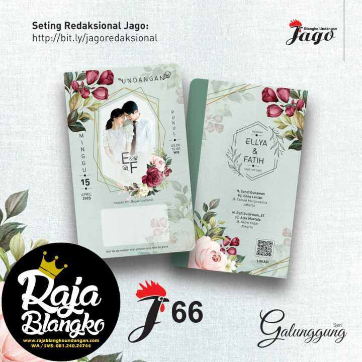 BLANGKO UNDANGAN MURAH JAGO 66 | RAJA UNDANGAN | Lazada Indonesia