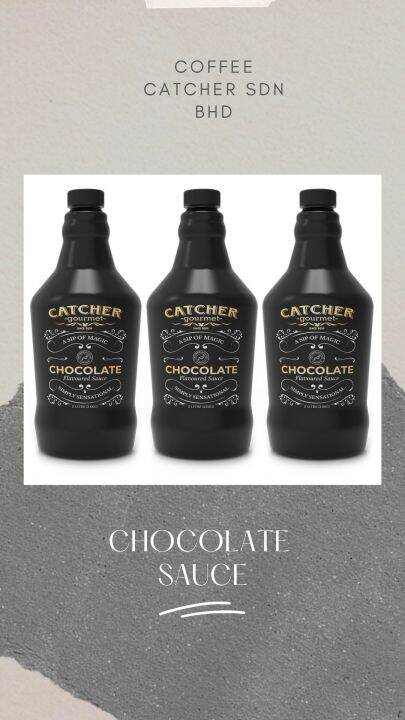 (COMBO 3 BTL) CATCHER GOURMET - CHOCOLATE SAUCE 2L | Lazada