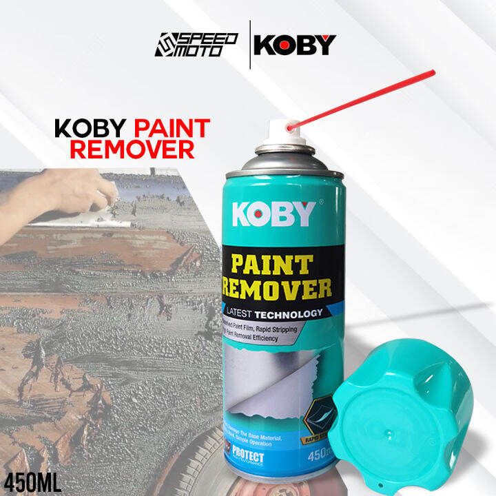 KOBY PAINT REMOVER SPRAY / QUICK ERASE HASSLE FREE UNIVERSAL 450ML ...