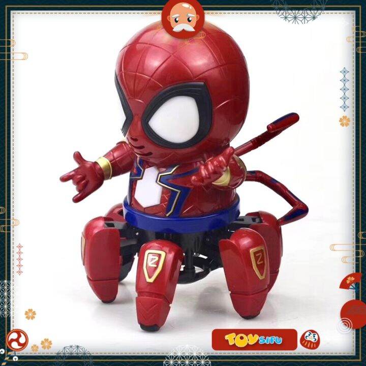 Robot BOT Pioneer Dancing Spider LED Lights and Music Figure | Lazada