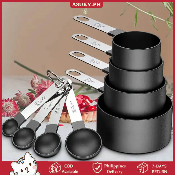 COD【Local Deliver】8PCS Multi-purpose Measuring Cup Measuring Spoon ...