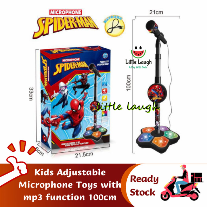Kids Microphone Karaoke Singing Music Toys with Spiderman Design ...