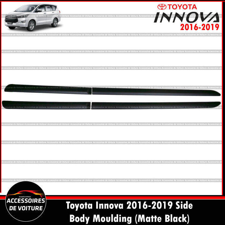 Toyota Innova 2016-2022 Side Body Moulding (Matte Black) | Lazada PH