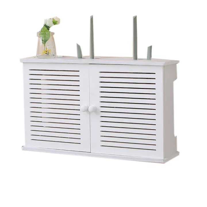 Wireless Wifi Router Storage Boxes Wooden Box Cable Power Plus Wire ...