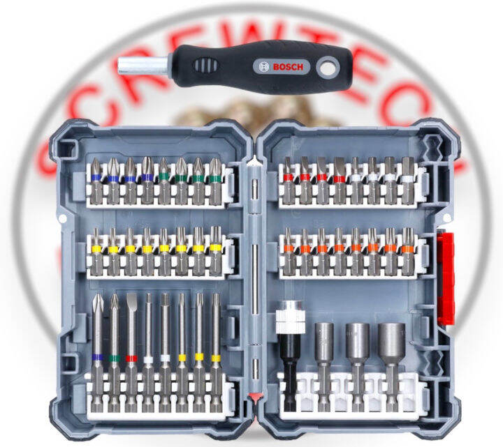 Bosch Pick and Click Mixed Screwdriver Bit Set- Extra Hard 2 607 017 ...