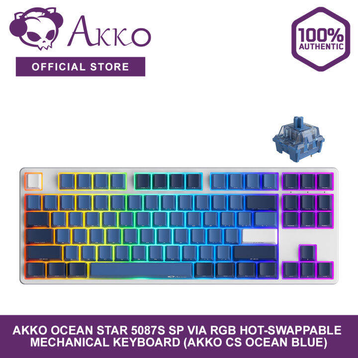 Akko Ocean Star 5087S SP VIA RGB Hot-Swappable Mechanical Keyboard ...