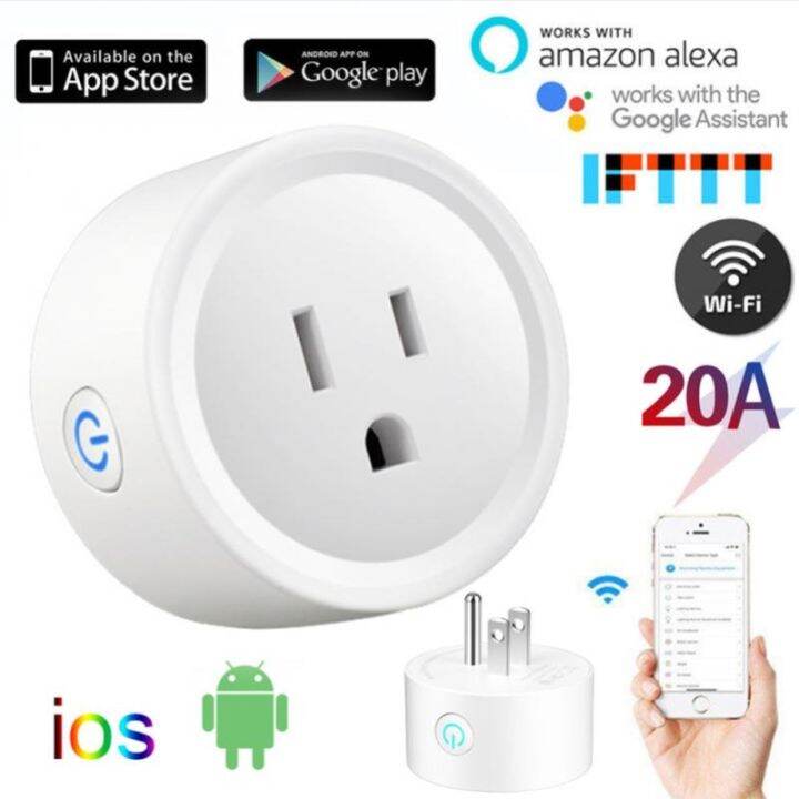 Smart Wifi Bluetooth Power Plug Smart Plug Wifi Smart Life 20a - 20a ...