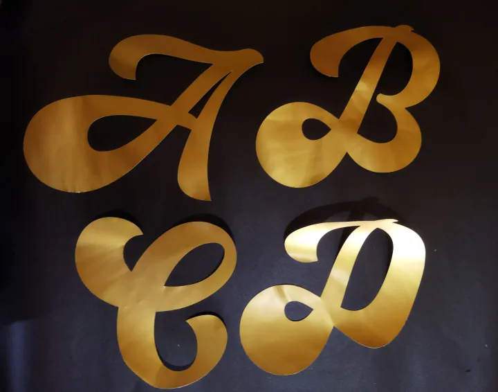 25cm KHUSUS Huruf Balok Tulisan Backdrop Dekorasi Banner Pesta ...