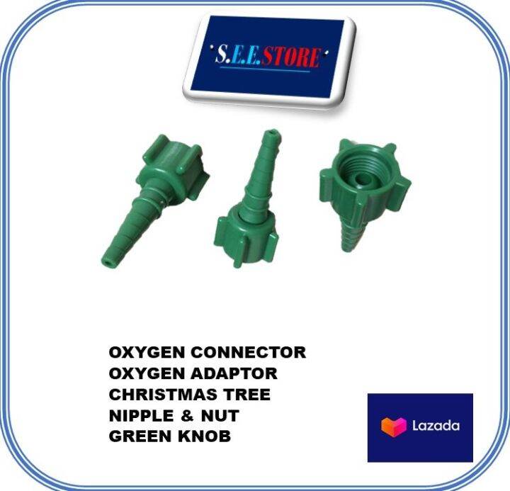 OXYGEN NIPPLE GREEN CONNECTOR GREEN KNOB x 1 PC | Lazada