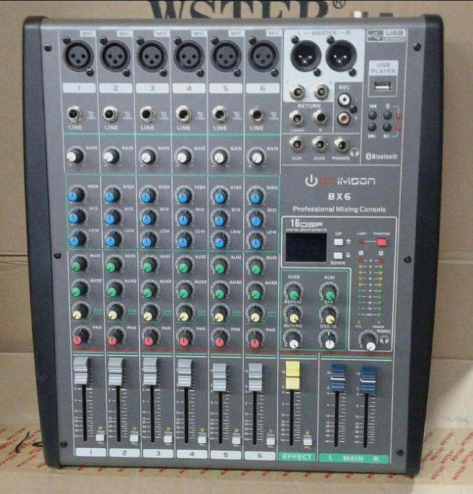 MIXER CRIMSON BX6 ( 6 CHANNEL FULL ) USB | Lazada Indonesia